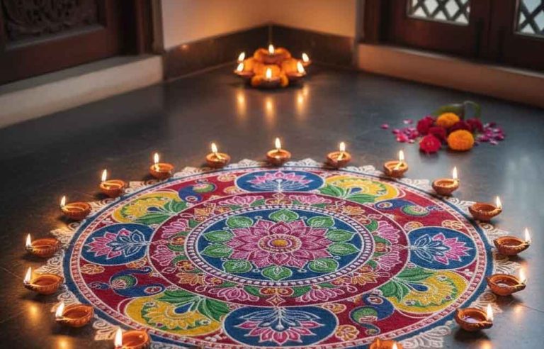 The Significance of Rangoli in Hindu Tradition: Inviting Divine ...