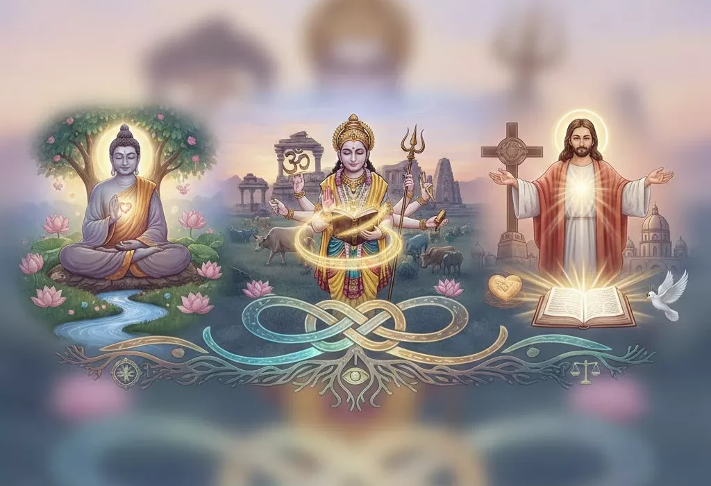 Buddhism vs Hinduism vs Christianity – Compassion & Truth - Hindutone