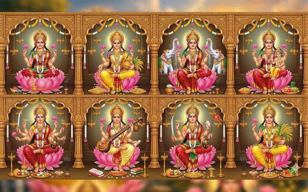 Ashta Lakshmi — 8 Divine Forms of Goddess Lakshmi